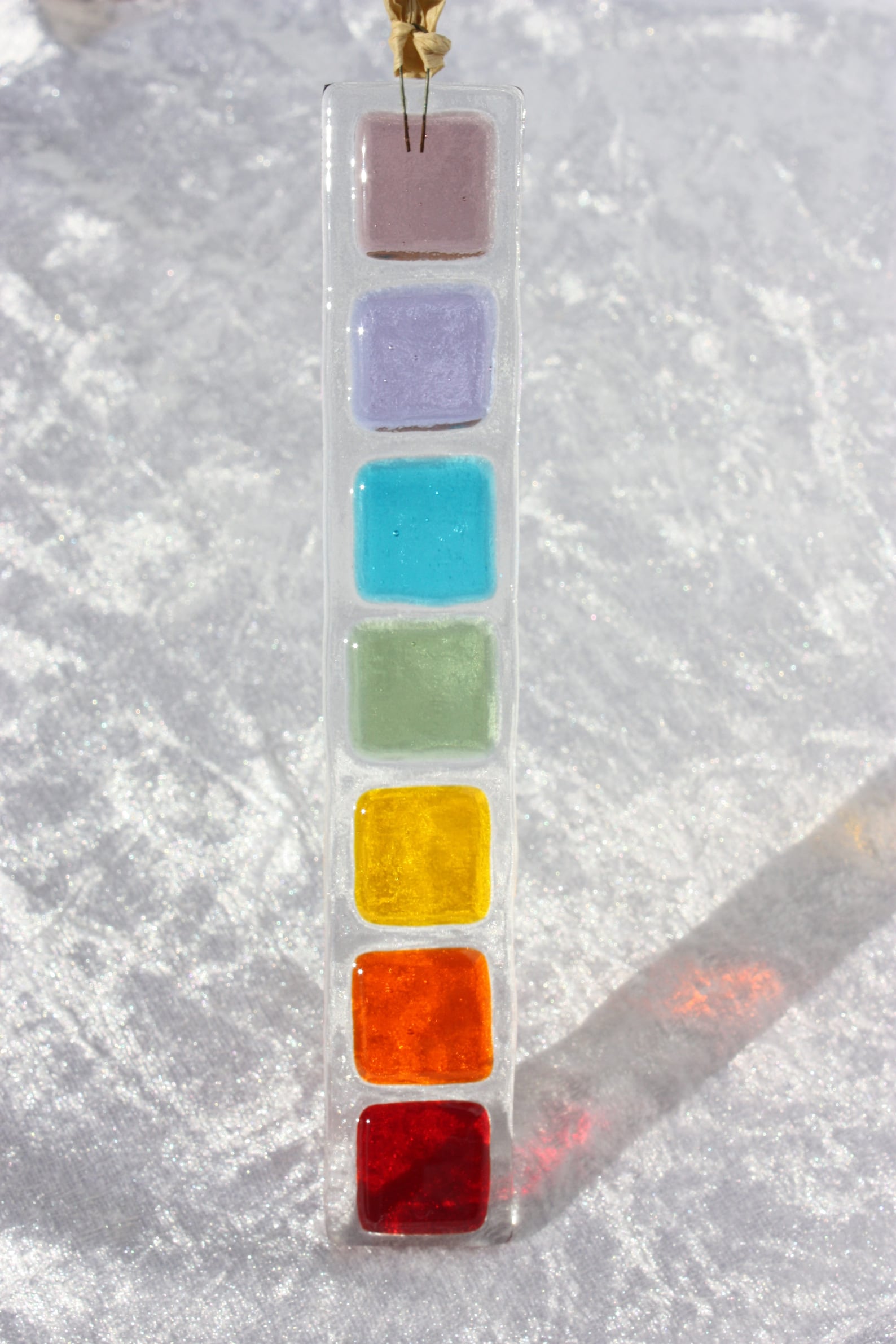Chakra Suncatcher a Fused Glass Sun Catcher With the Seven - Etsy UK