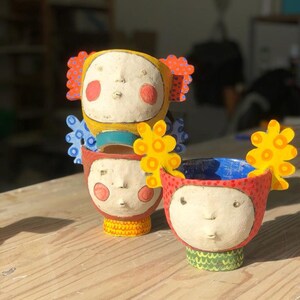 Colorful Decorative Bowl, Funky Ceramic Bowl, Unique Decorative Bowl ...