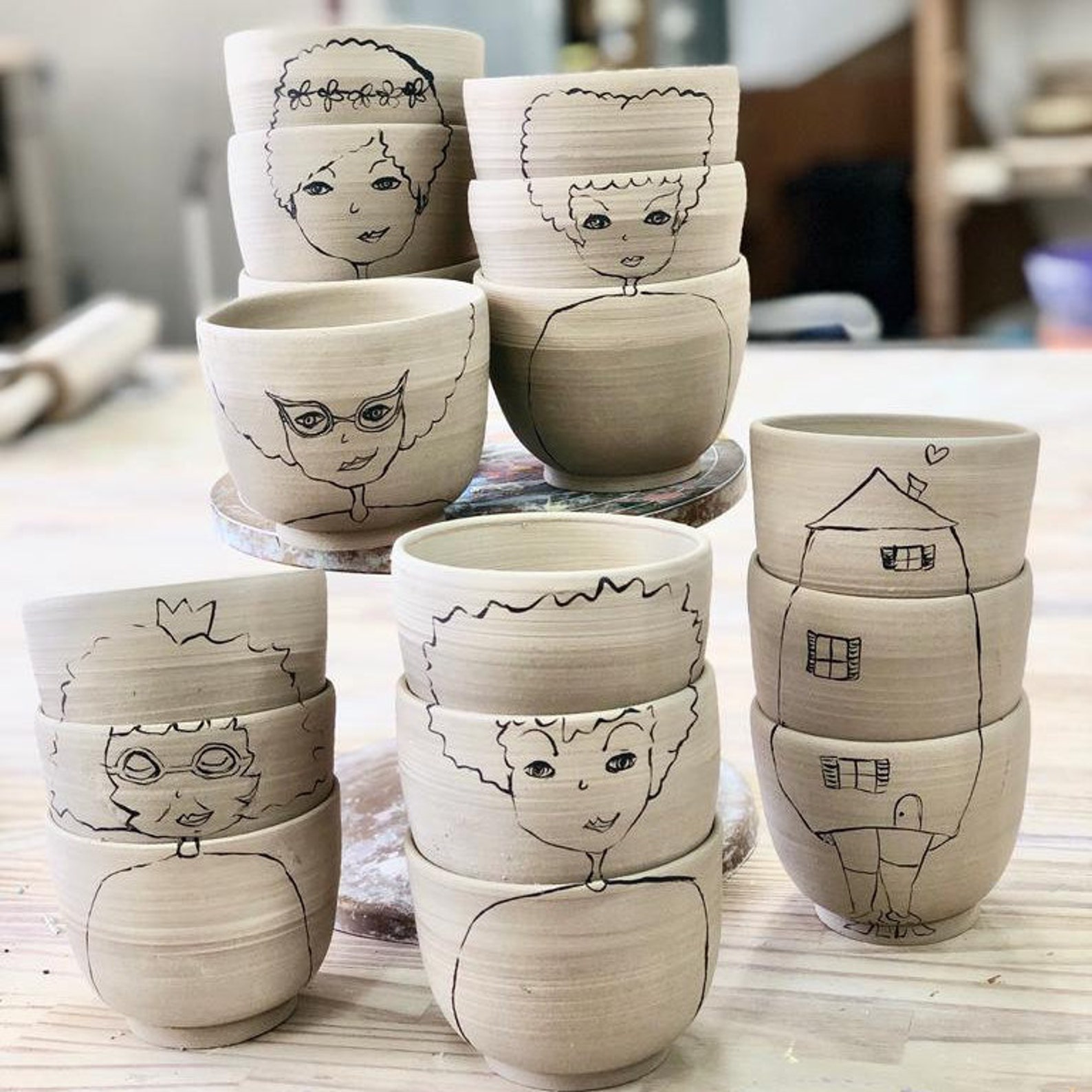 Best friend gifts feminist gift funky ceramics quirky | Etsy