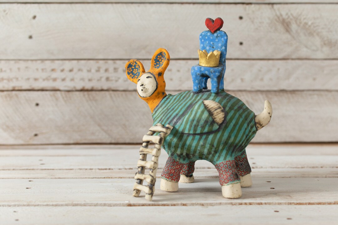 Unique Ceramic Sculpture, Whimsical Ceramic Sculpture, Fine Art ...