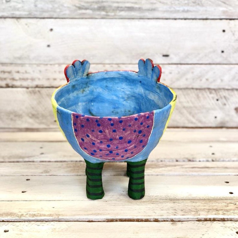 Quirky Ceramic Bowl Sculptured Bowl Unique Ceramic Bowl - Etsy