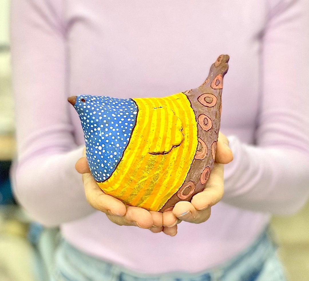 Colorful Decorative Bird,yellow Decorative Bird, Bird Lovers Gift, New ...