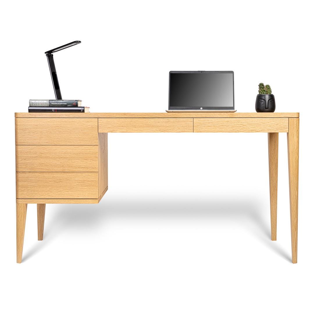 TOKIO DESK - Hand Made Oak Desk - Etsy