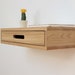 Floating Console Table With Drawer Entryway Organizer Table - Etsy