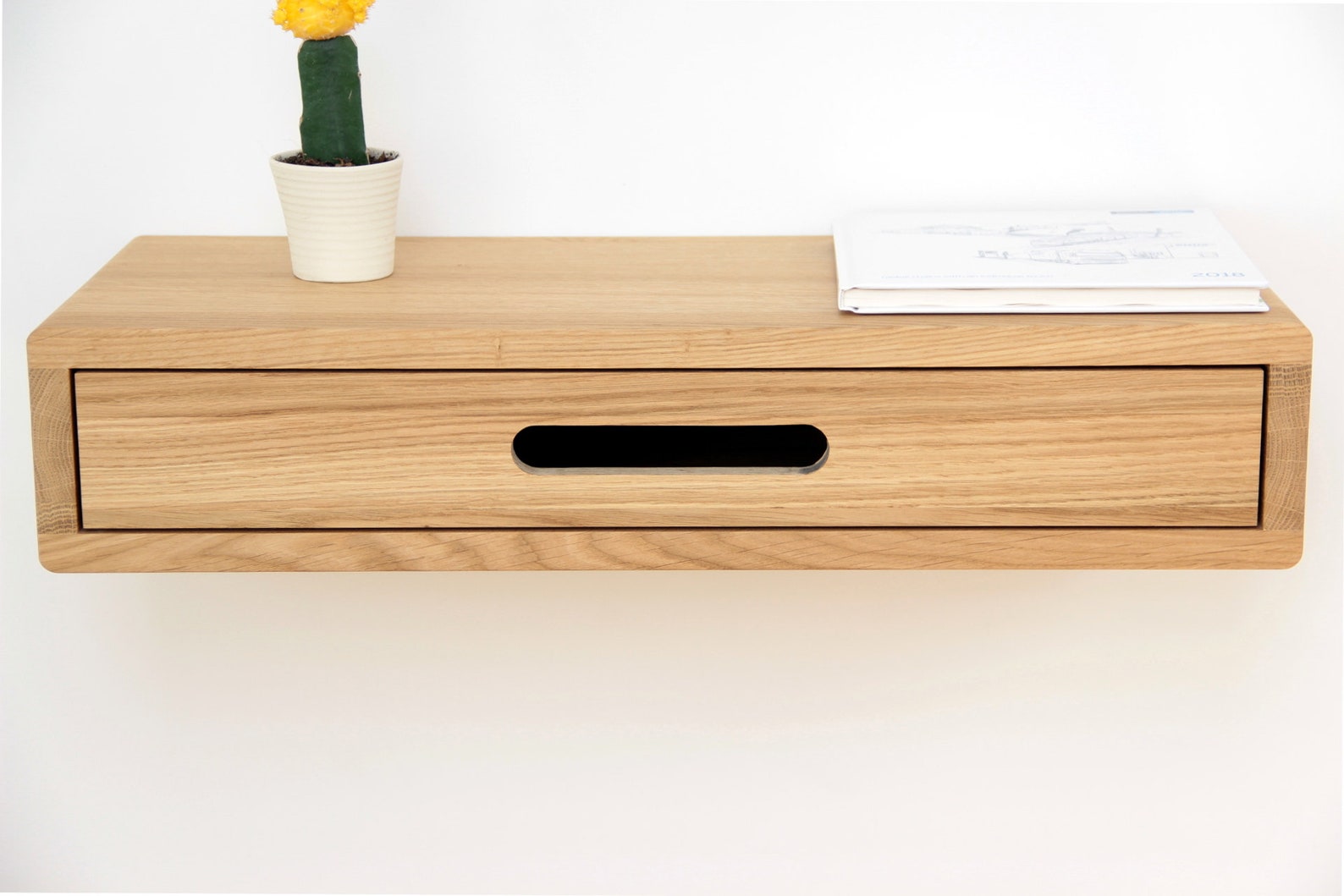 Floating Console Table With Drawer Entryway Organizer Table - Etsy