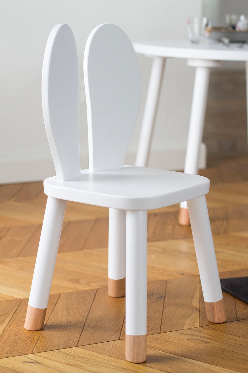 Bunny Chair Kids Room Décor Kids Furniture Natural - Etsy