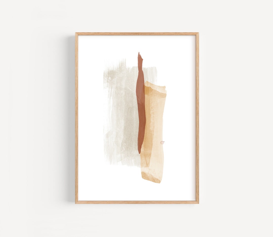 Neutral Brush Strokes Printable Art, Minimalist Strokes Painting ...