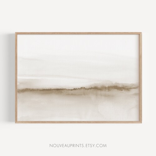 Large Landscape Printable Wall Art Neutral Abstract Landscape - Etsy