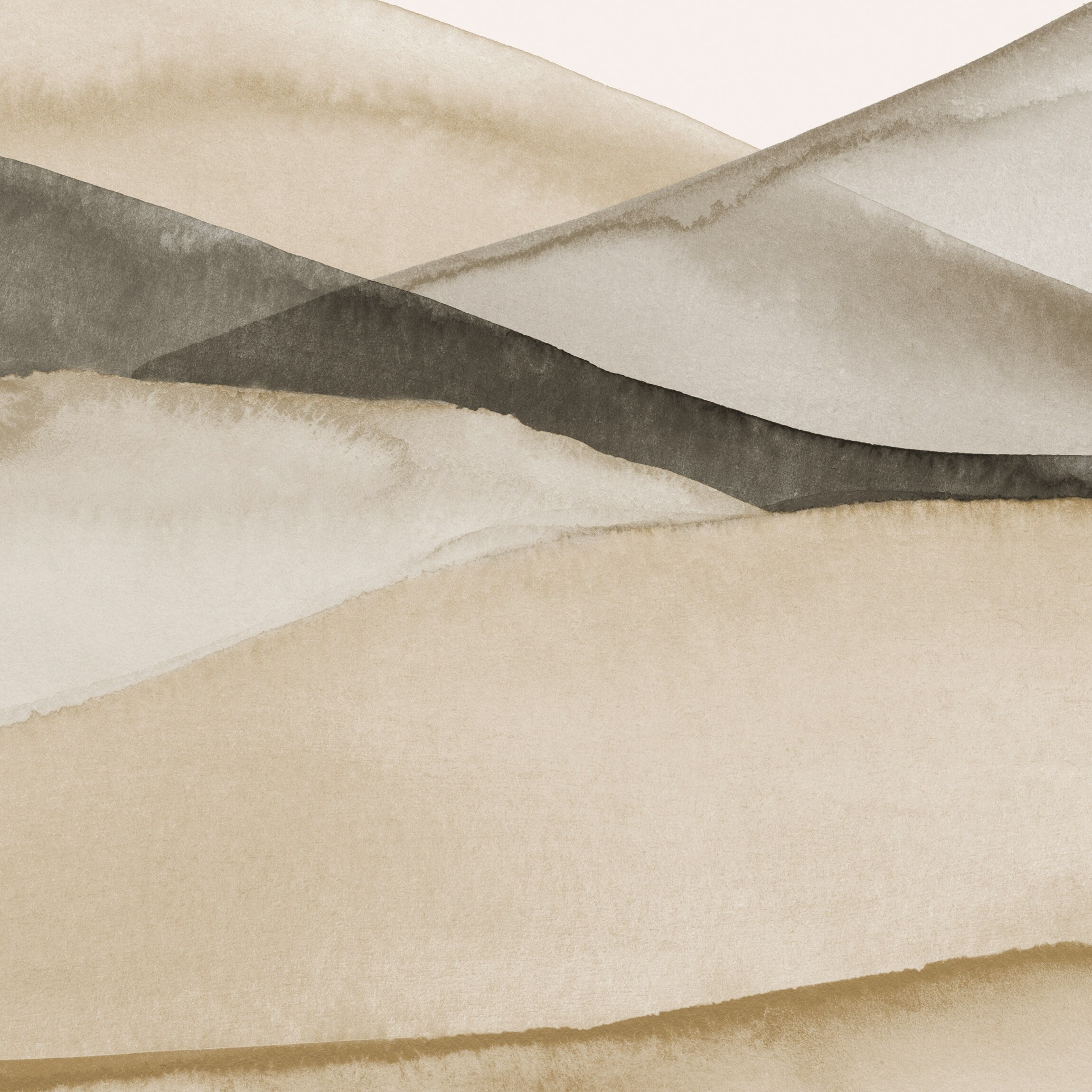 Frame Tv Art Neutral Abstract Landscape, Beach Dunes TV Background ...