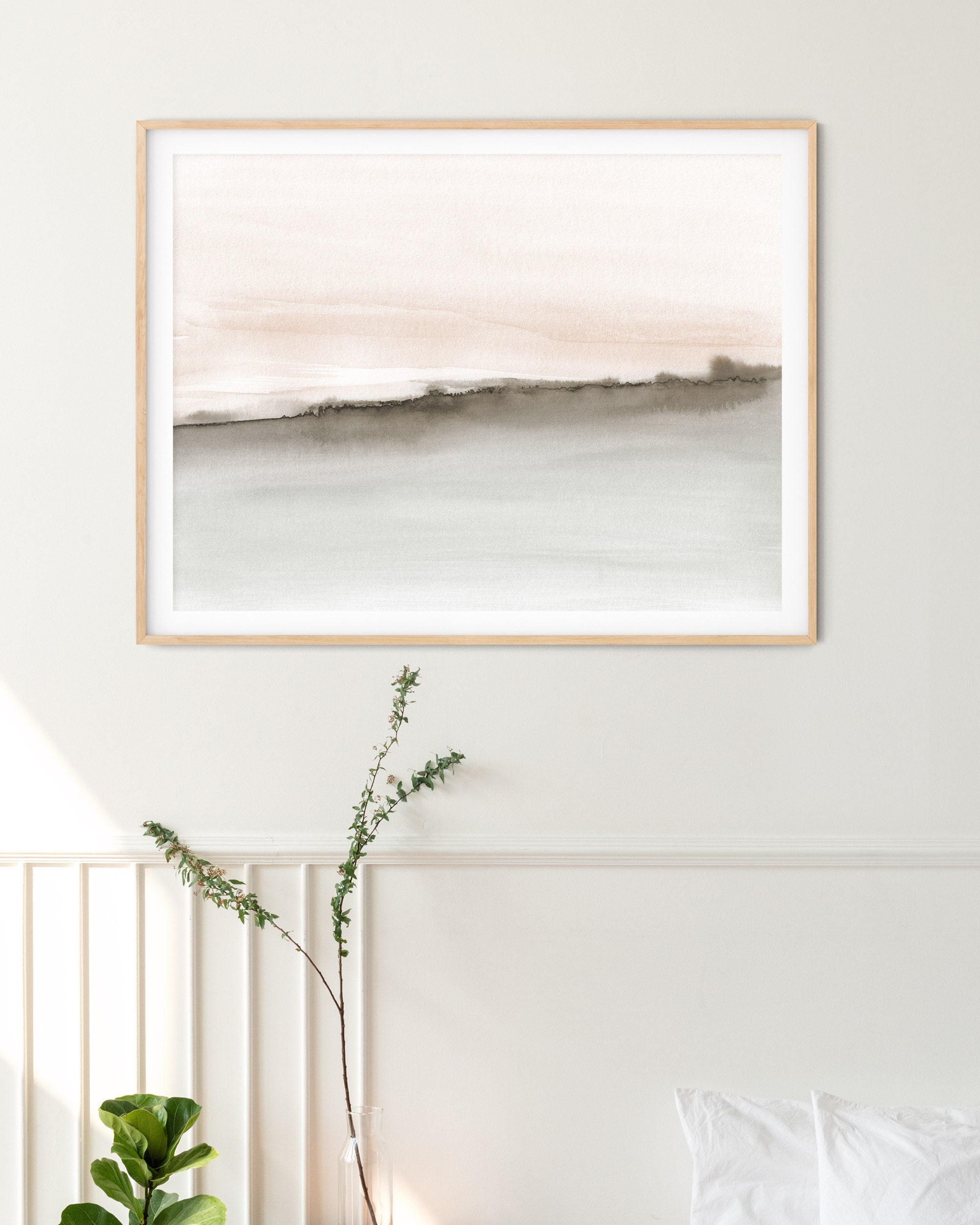 Printable Minimalist Watercolor Abstract Coastal Painting - Etsy
