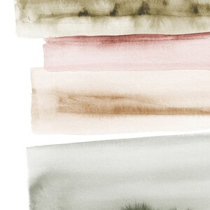 Earth Tone Strokes Print, Printable Brushstroke Wall Art, Abstract ...