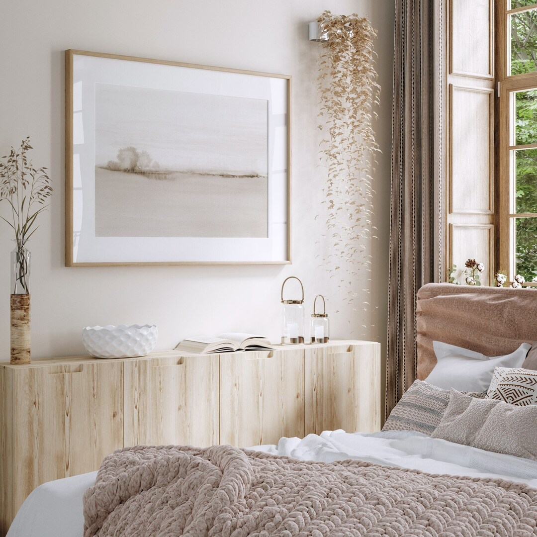 Nature-inspired Beige Watercolor Landscape: Instant Digital Download - Etsy