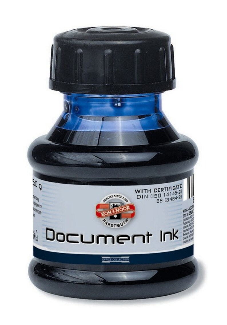 Fountain Pen Ink Black Blue Red Green Document Koh-i-noor 50g - Etsy