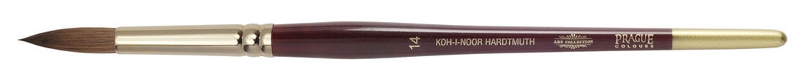 Kolinsky Hair Sable Artist Paint Brush Round Flat Koh-i-noor | Etsy