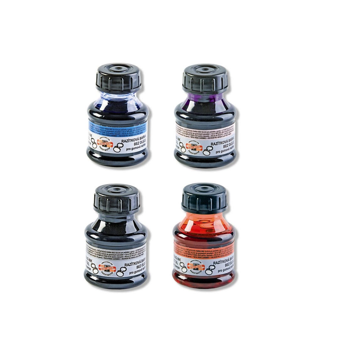 Rubber Endorsing Ink Koh-i-noor Stamp Pad Refill 50g - Etsy