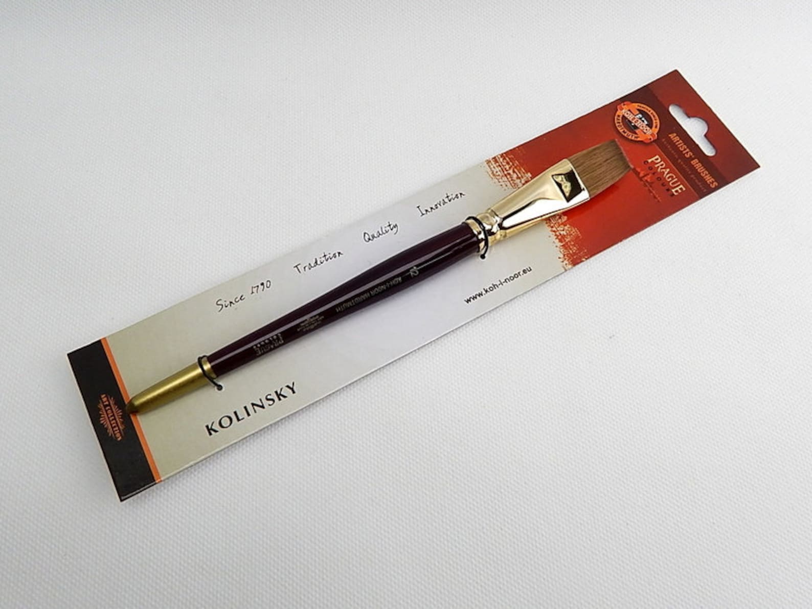 Kolinsky Hair Sable Artist Paint Brush Round Flat Koh-i-noor Art Prague ...