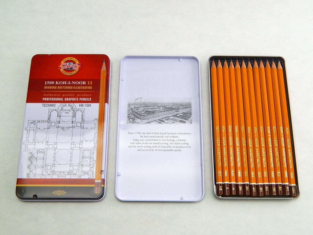 Graphite Pencils Set Koh-i-noor 1500 8B-10H - Etsy