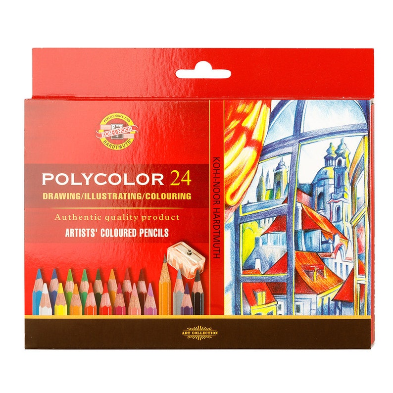 Artist Colored Pencil Set Koh-i-noor Polycolor Crayon Coloring Drawing ...