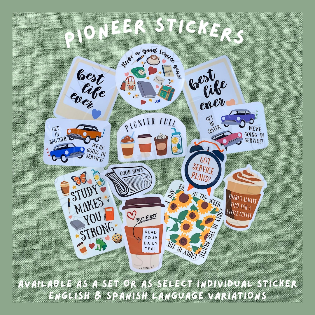 Pioneer Sticker Pack | Glossy | JW Ministry Inspired - Etsy
