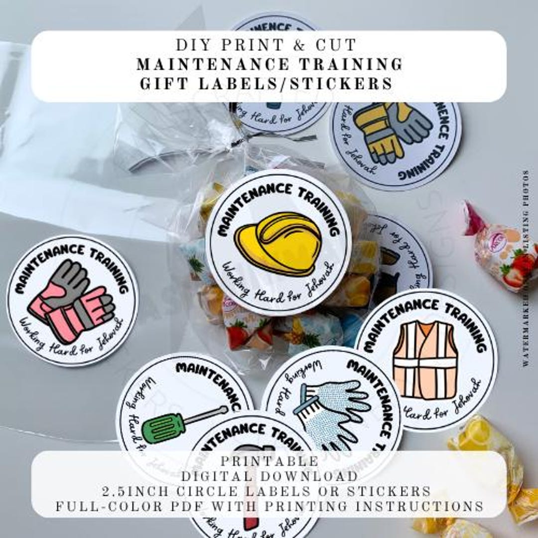 PPE and Tools - Maintenance Training Labels | LDC | JW Volunteer Work ...