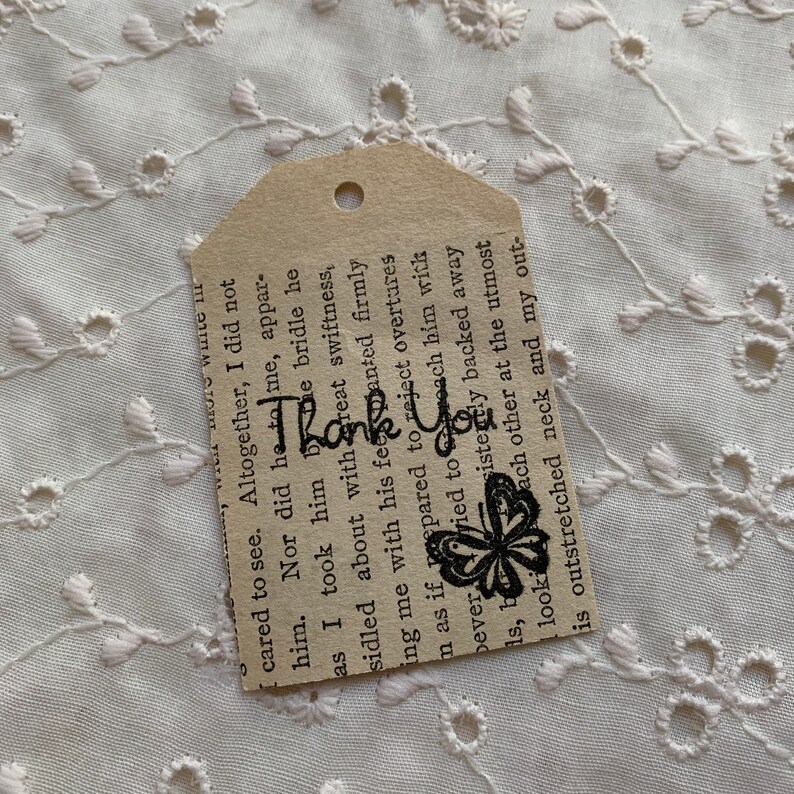 Antique Book Paper Gift Tags Set of 50 3 X 2 Inches Die Cut Tags Paper ...