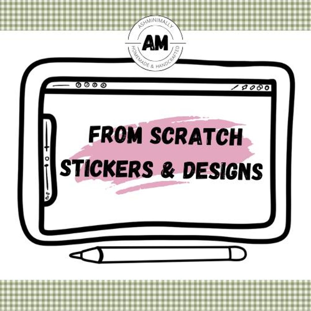 From Scratch Stickers and Designs | Customized | Made to Order - Etsy