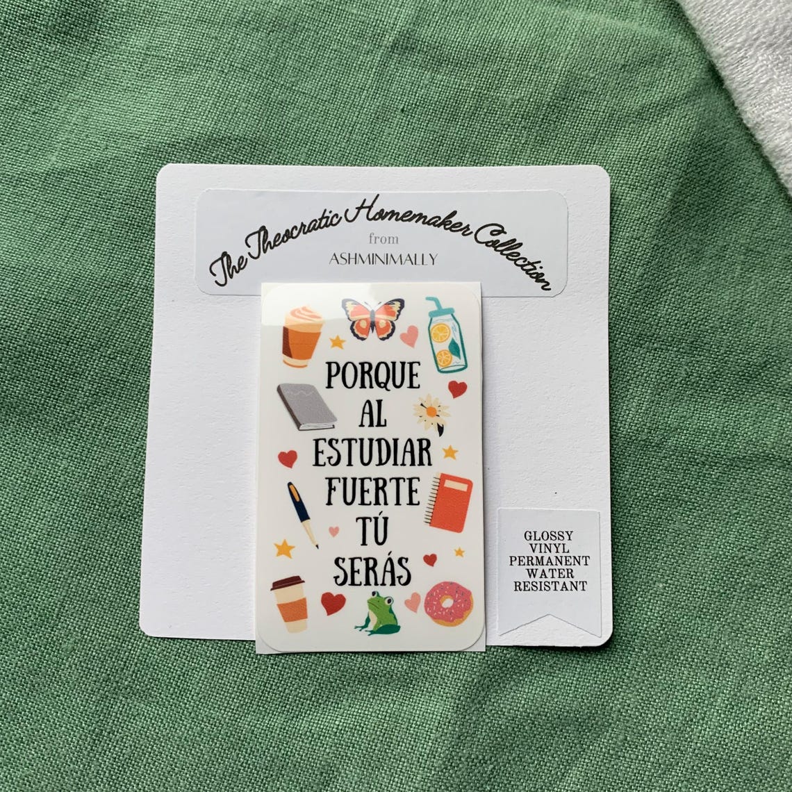 Porque Al Estudiar Fuerte Tu Seras Pegatina JW Glossy Vinyl Decal Die ...