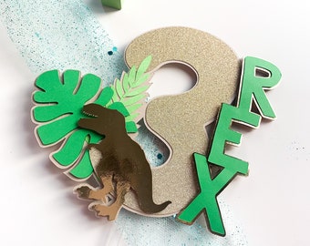 T Rex Cake Topper | Etsy