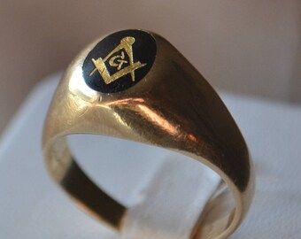 Master mason ring | Etsy