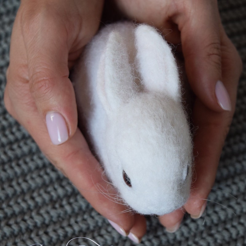 Needle Felted Rabbit - Etsy