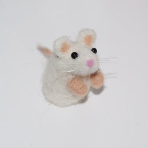 White Mouse Miniature Dollhouse Micro Mice Figurine Mouse Ornament Tiny ...