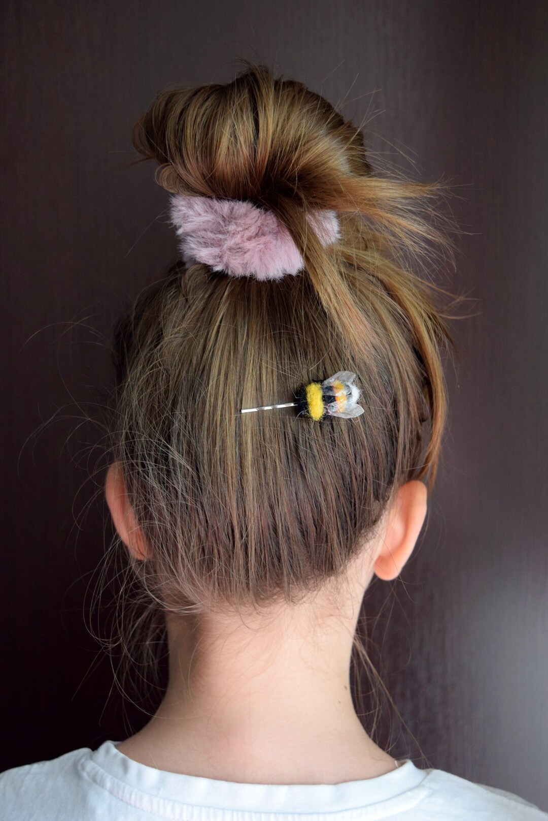 Realistic Bumblebee Hairpin Felted Bee Hair Clip Felted Bumblebee ...