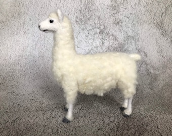 Needle Felted Alpaca | Etsy