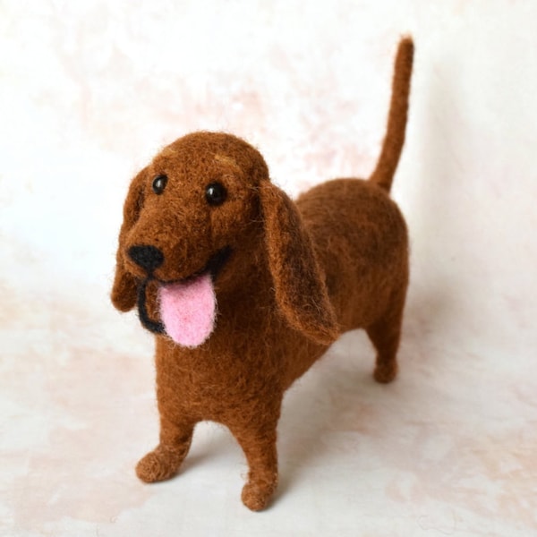 Felt Dachshund - Etsy