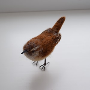 Needle Felted Carolina Wren Sculpture, Wool Bird Ornament - Etsy