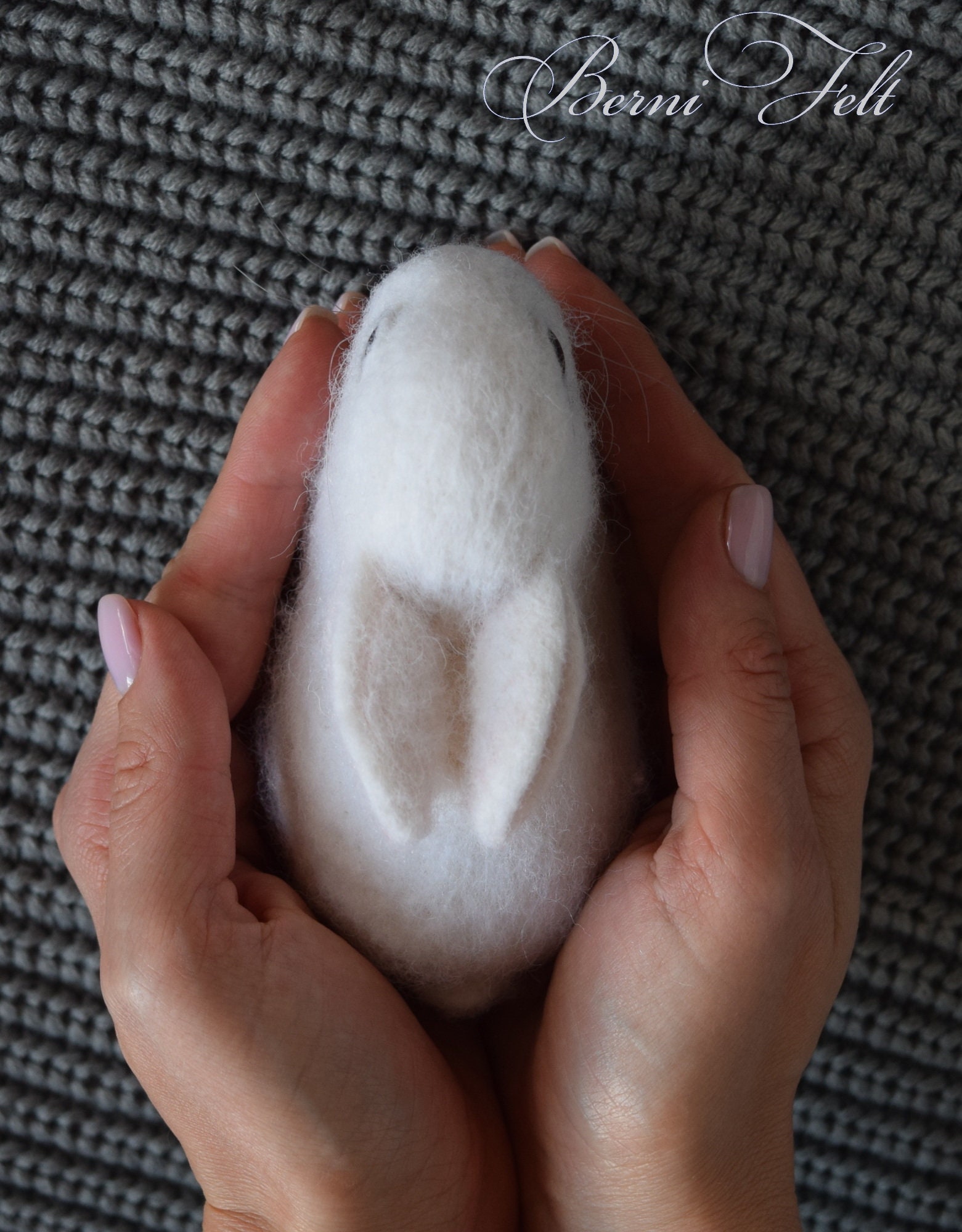 Realistic Little Needle Felted Rabbit White Bunny Rabbit Felt - Etsy