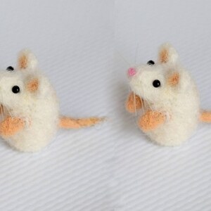 Set of Gray White Mice Miniature Dollhouse Micro Mice Figurine Pumpkins ...