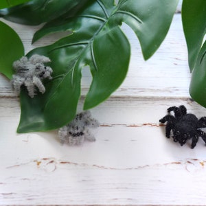 Handmade Jumping Spider Plush Figurine, Bendable Miniature - Etsy