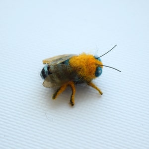 Blue Banded Bee Brooch Bee Ornament Wildlife Gift Bee Pin Insect Brooch ...
