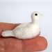 Dollhouse Miniature White Dove Needle Felted Dove Little Birds ...