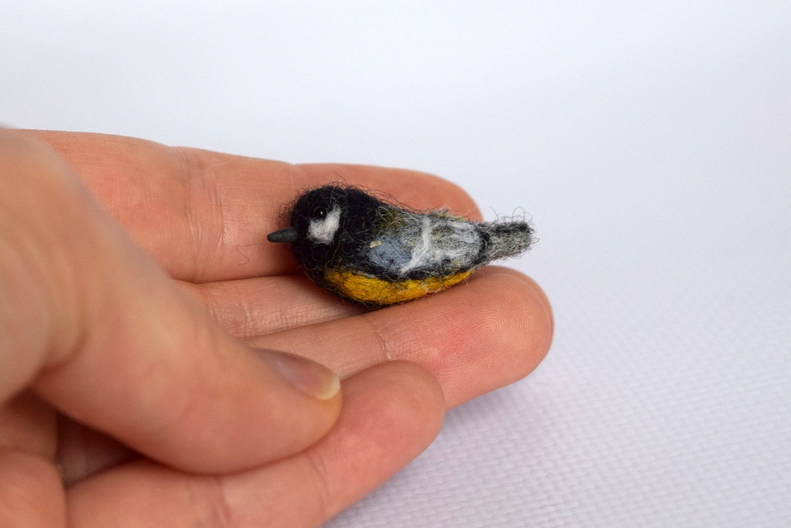 Miniature Dollhouse Bird Titmouse Micro Bird Figurine Titmouse Ornament ...