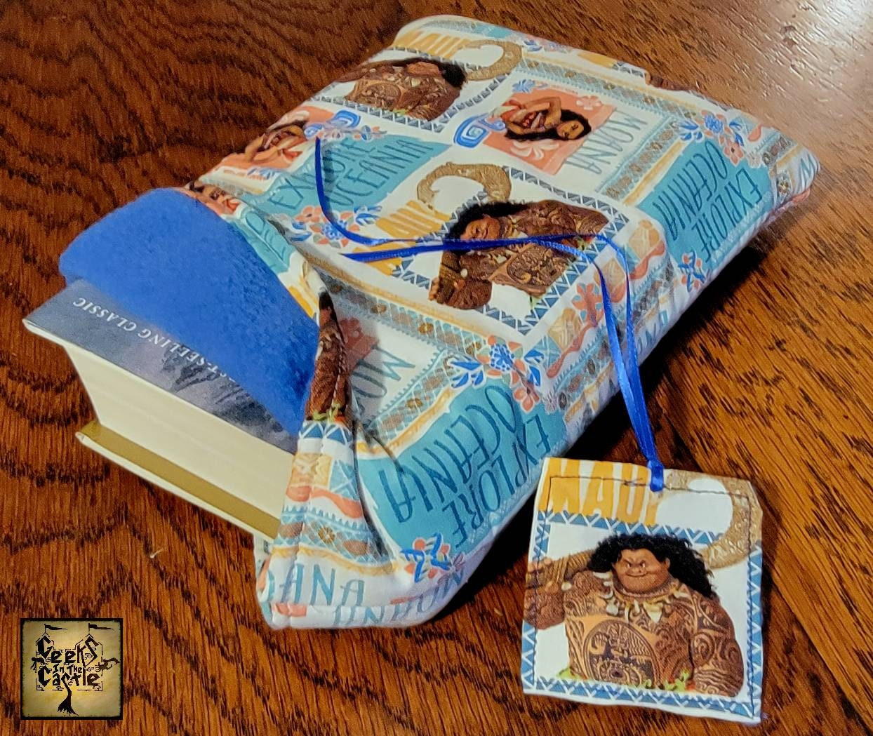 Moana Book Sleeve and Bookmark/book Cover/book - Etsy