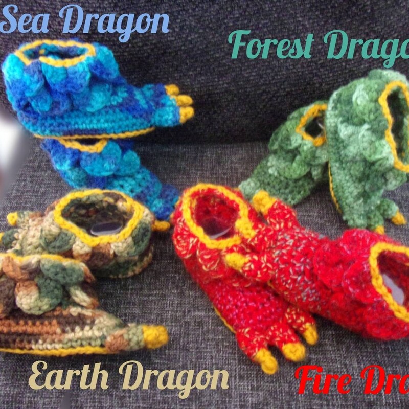 Dragon Baby Booties - Etsy