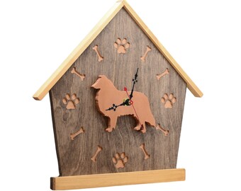 Sheltie Clock - Etsy