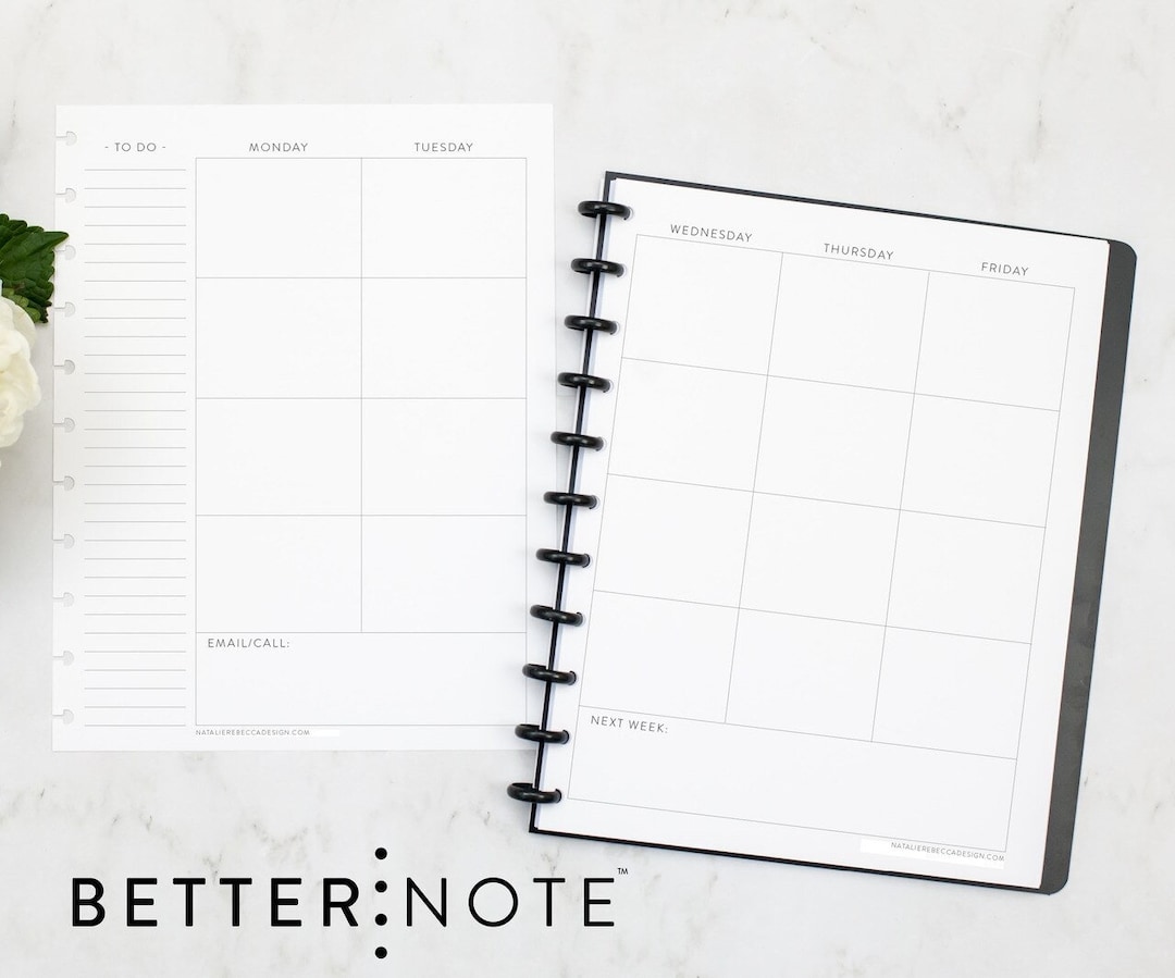 Teacher Planner Inserts for Disc Bound Planners, Letter Sized Planner ...