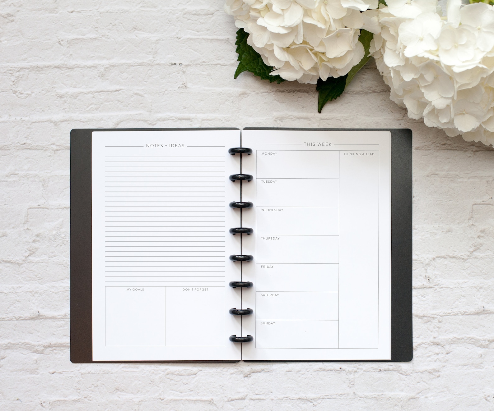 THIS WEEK for Discbound Planners CLASSIC Font Mini Happy - Etsy