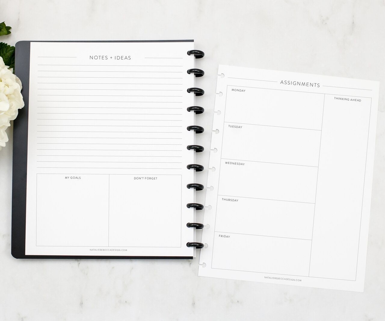 Teacher Planner Inserts for Disc Bound Planners Letter Sized | Etsy