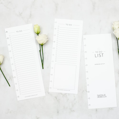 TO DO List for Discbound Planners CLASSIC Font Mini Happy - Etsy