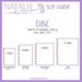 NOTES Inserts for Discbound Notebooks WHIMSY Font Mini - Etsy