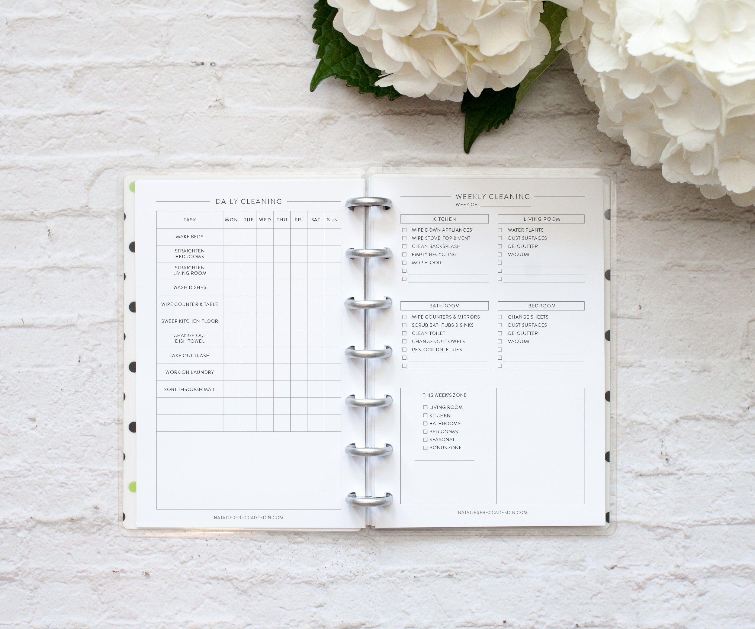 CLEANING CHECKLIST for Discbound Planners, Mini, Happy Planner, Junior ...